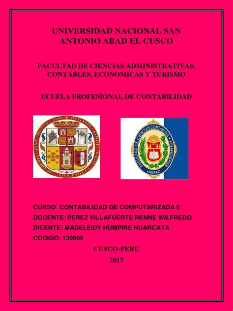 Contabilidad De Computarizada Pdf Microsoft Excel Contabilidad