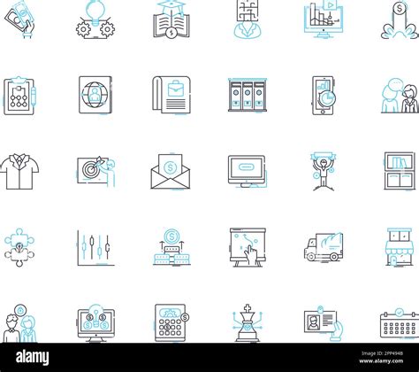 Investment Approach Linear Icons Set Diversification Risk Management