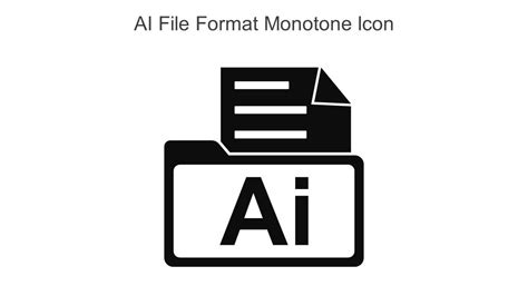 AI File Format Monotone Icon In Powerpoint Pptx Png And Editable Eps Format PPT PowerPoint