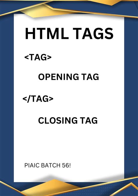 Manahil Rasheed On Linkedin Exciting Update 💻 Html Tags These Tags