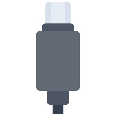 Usb C Cable Coloring Flat Icon