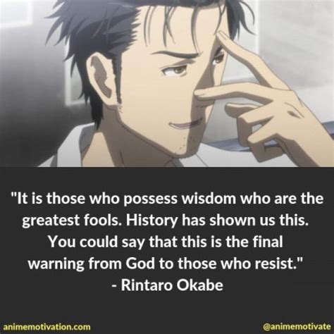 The Most Memorable Quotes From Steins Gate That Will Make You Think