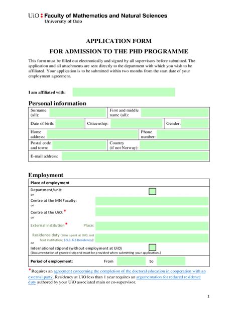 Phd Applicationphd Sampleadmission Into