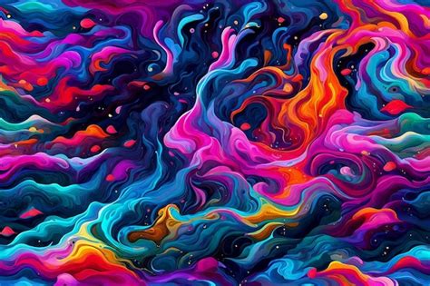 Premium Photo Abstract Colorful Background Psychedelic Texture
