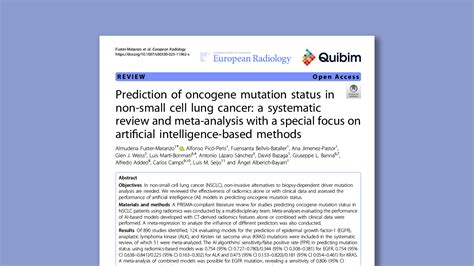 Prediction Of Oncogene Mutation Status In Non Small Cell Lung Cancer A