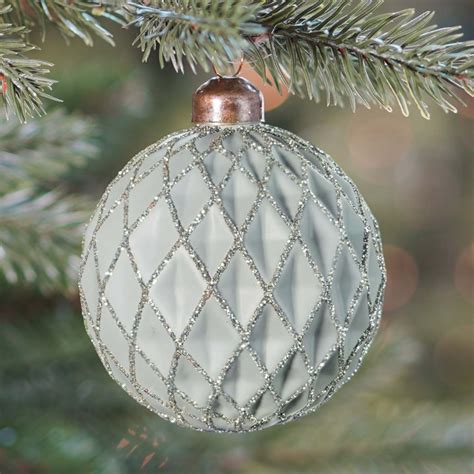 Kalėdinis žaisliukas Burbulas Stiklinis žalsvas 8cm Gerostalolt