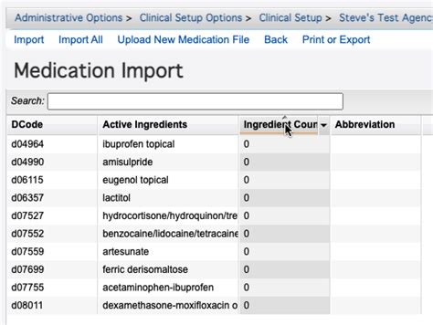 updating medications in careware jprog support