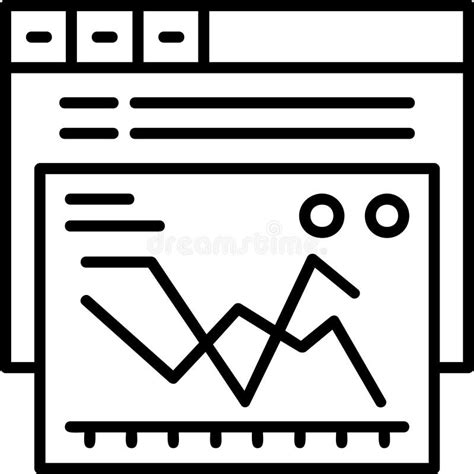 Competition Analysis Outline Vector Icon Stock Vector Illustration Of