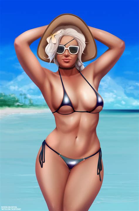 Rule 34 1girls 2d Ana Amari Big Breasts Bikini Blizzard Entertainment