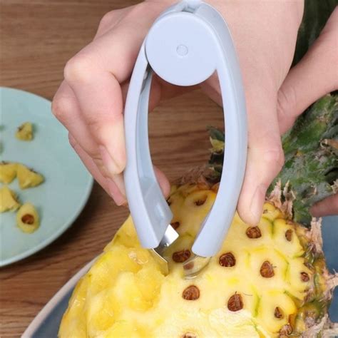 Stainless Steel Pineapple Peeler Pineapples Clip Easy Pineapple Knife Cutter Corer Vegetable
