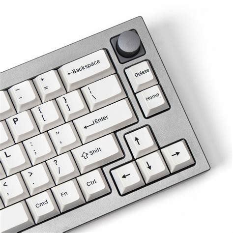 Cherry Profile Double Shot Pbt Full Set Keycaps Black On White B
