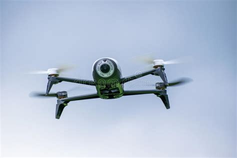 Drone In Flying With Visible Movement In Blue Sky Stock Photo Image Of Playing Camera 129101194