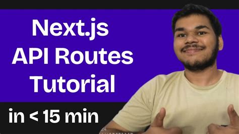 Build Apis Using Nextjs In 15min Nextjs Backend Full Tutorial Youtube