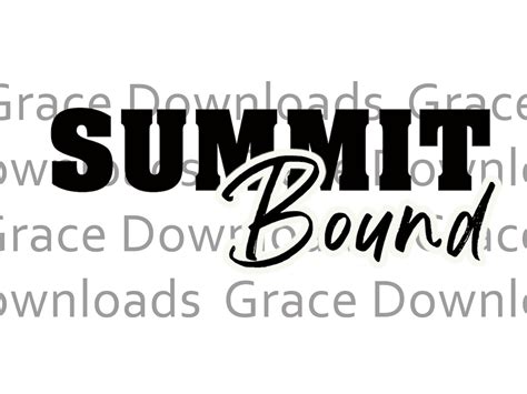 Summit Bound Diy Cheerleading Script  Png For Immediate Etsy