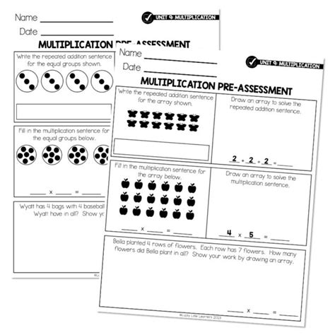 Lucky To Learn Math Unit 9 Multiplication And Arrays Pre