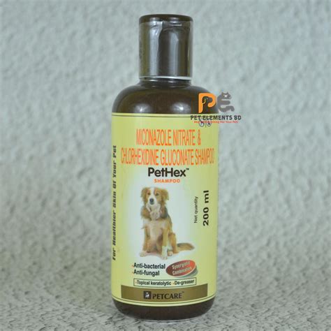 Pethex Anti Bacterial And Anti Fungal Medicated Shampoo 200ml Pet
