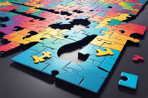 Premium Photo Vector Illustration Of A Question Mark Puzzle