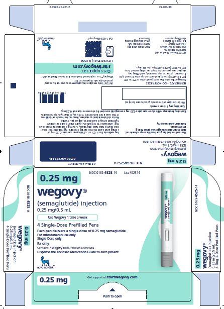 Wegovy Package Insert Prescribing Information Moa