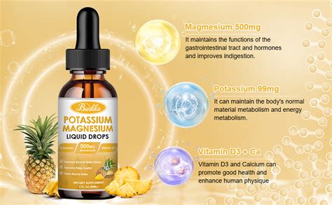 Potassium Magnesium Supplement 99mg Potassium Supplement With Magnesium Calcium
