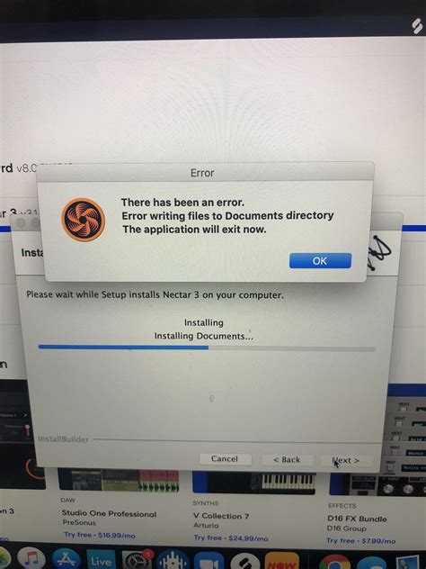 App Install Error Mac