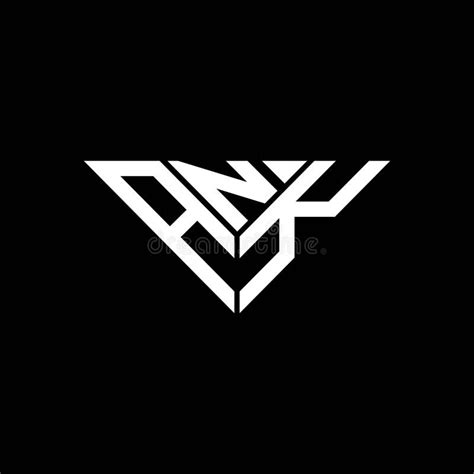 Ank Letter Logo Creative Design With Vector Graphic Stock Vector