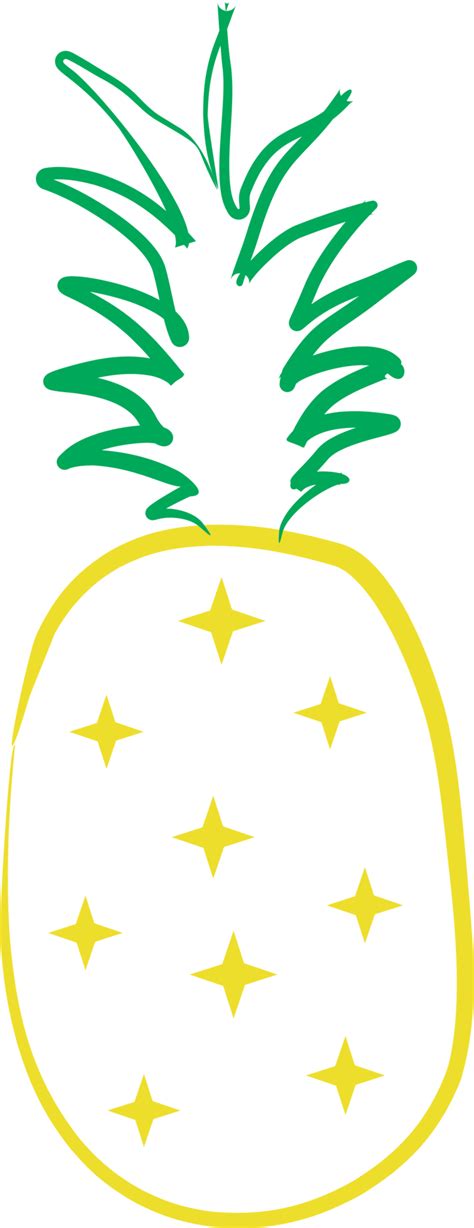 Pineapple Line Art Png 21495118 Png