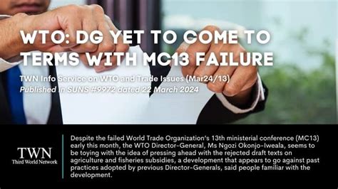 Third World Network On Linkedin Wto Mc13 Trade