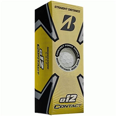 Bridgestone E12 Contact Golf Balls White 3 Ball Pack Mb Performance Golf