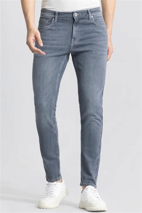 Claude Charcoal Grey Skinny Fit Jeans Snitch