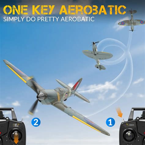 Eachine Spitfire Rc Warbird 2 4g 400mm Wingspan Rtf With 2 Batteries Au