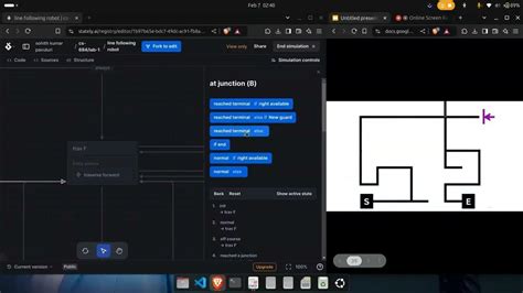 Path Following Robot Preliminary Statechart Simulation Youtube