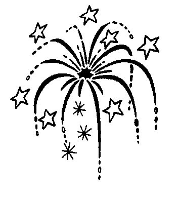 Fireworks Clipart Black And White Free 2 Wikiclipart