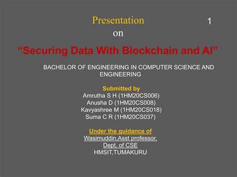 securing data with block chain and ai ppt pptx