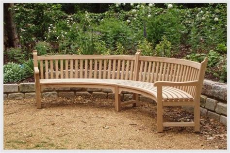 Elevate Your Space With The Curved Wood Bench Versatile And Timeless Design