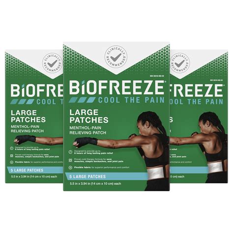 Biofreeze Pain Relief Patches Arthritis Pain Reliver