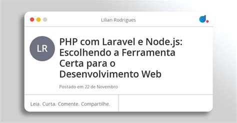 php com laravel e node js escolhendo a ferramenta certa para o