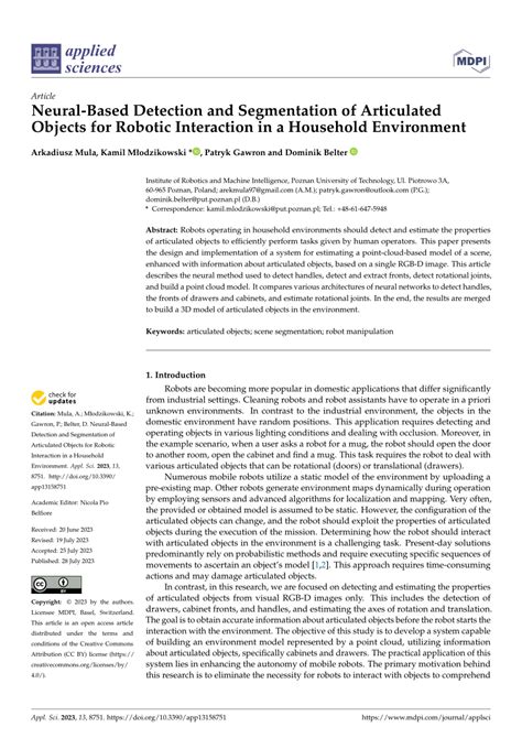 Pdf Neural Based Detection And Segmentation Of Articulated Objects