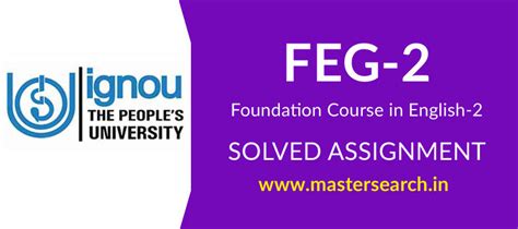 Ignou Feg 2 Solved Assignment 2022 23