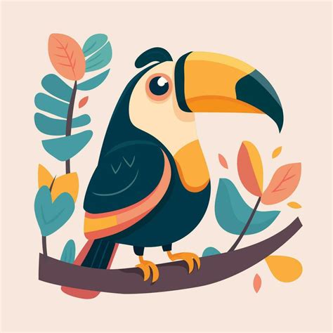 Cute Cartoon Toucan Bird 24970716 Vector Art At Vecteezy