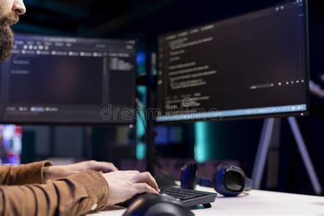 Employee Preventing Malware And Phishing Attacks Close Up Shot Stock Image Image Of
