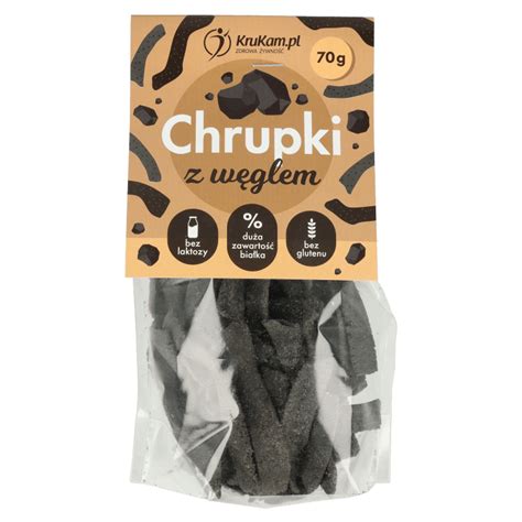 Chrupki Z Węglem 70g Krukam Zdrowa Żywność
