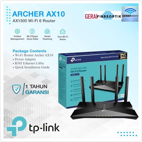 Jual Router Wifi Tp Link Archer Ax Ax Wi Fi Router Shopee Indonesia
