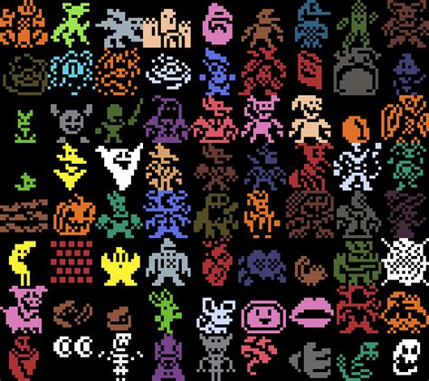 Retro 1bit Characters By Swagmoneypossum