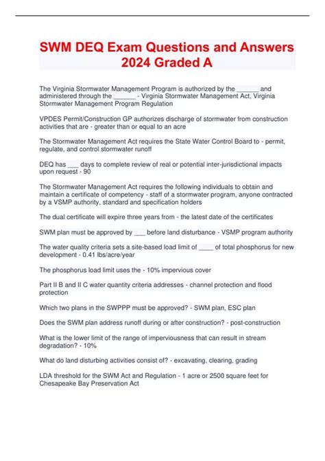 combined swm participant guide questions with answers top graded 2024