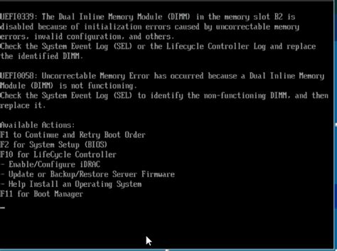 IDPA DP4400 DIMM In Memory Slot Is Disabled Or Missing Dell US