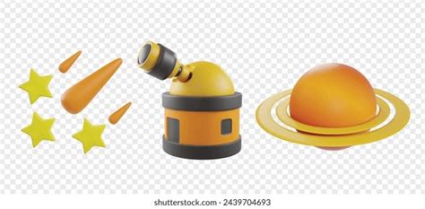 Space Travelling 3d Icon Render Clipart Stock Vector Royalty Free 2439704693 Shutterstock