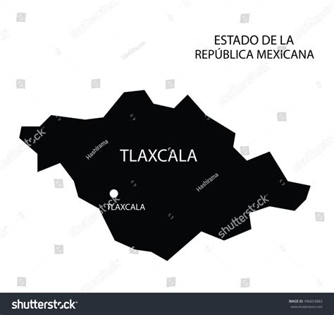 Estado De Tlaxcala Mexico Vector Map Vector De Stock Libre De