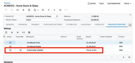 Modifying The Printing And Emailing Section Of Po Screen Community