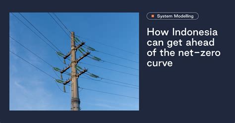 How Indonesia Can Get Ahead Of The Net Zero Curve