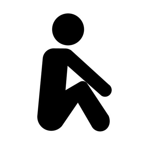 Stick Figure Sitting Vector Art Icons And Graphics For Free Download